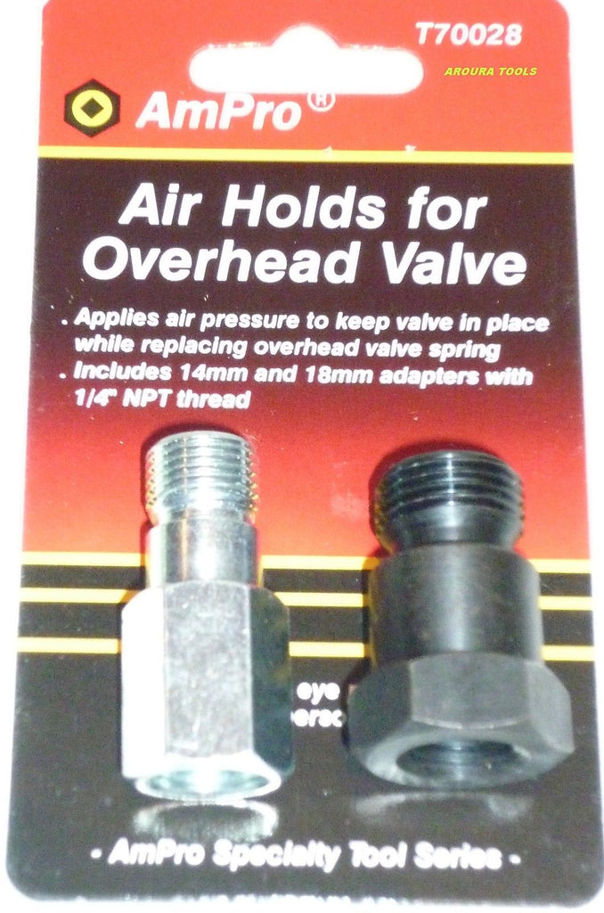 AIR HOLD ADAPTERS 2 pc SET- SPARK PLUG ADAPTERS - BRAND NEW. – arouratools