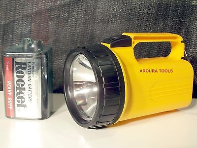 FLASHLIGHT LANTERN WITH 6 VOLT BATTERY - NEW – arouratools