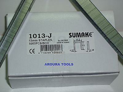 STAPLES ( 1013J ) - 13 mm GALVANIZED- 5000 PCs in BOX - NEW – arouratools