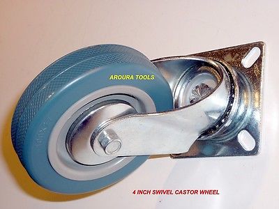 CASTER WHEEL 4 INCH WITH SWIVEL BASE - NEW – arouratools