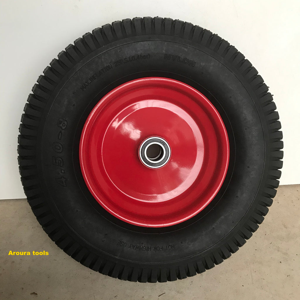 BARROW WHEEL PNEUMATIC ( 16 X 4.50-8 ) DOUBLE HUB-25mm AXLE BORE - NEW ...